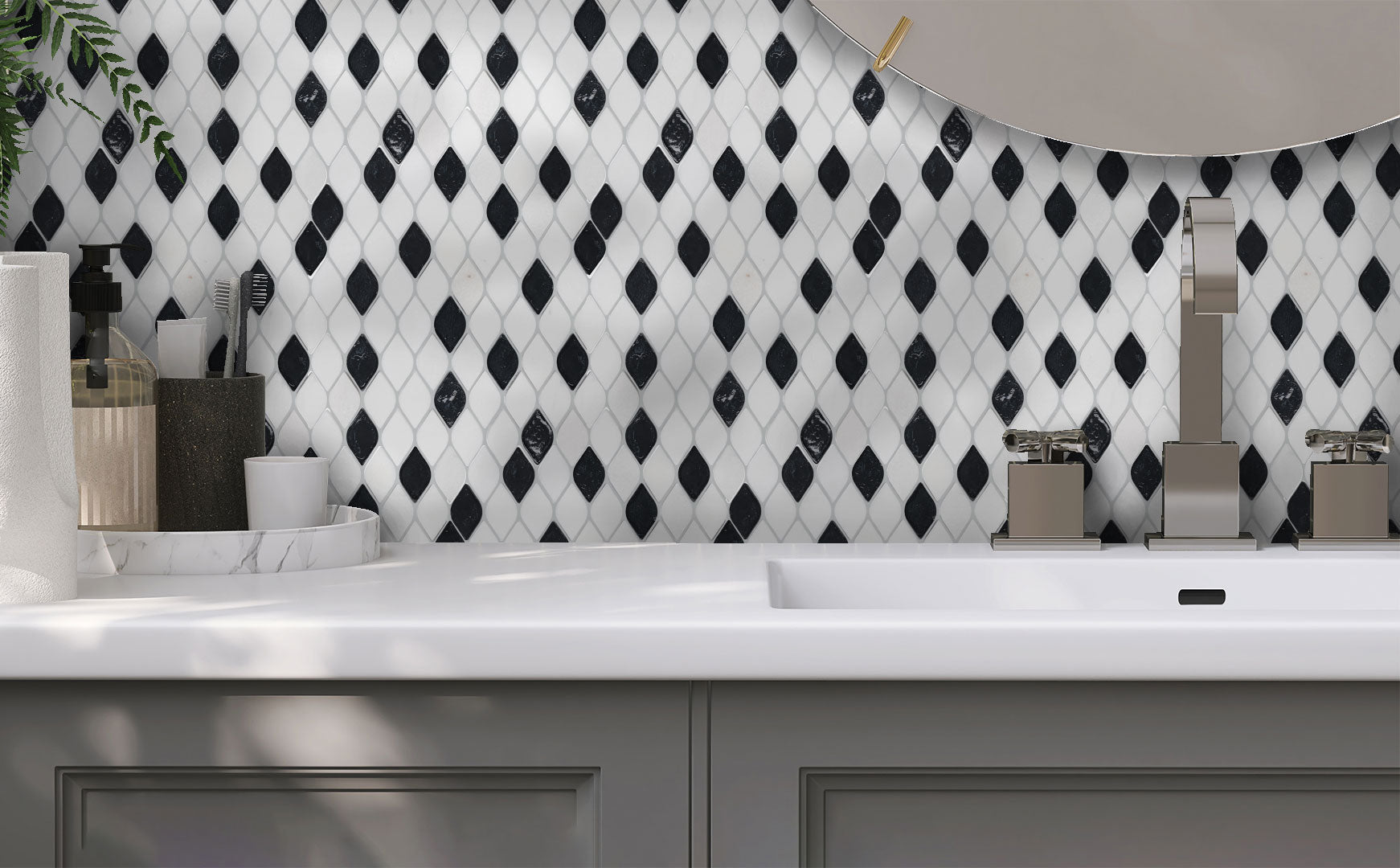 Dahlia Falling Leaves Mosaic | Unique Design Solutions