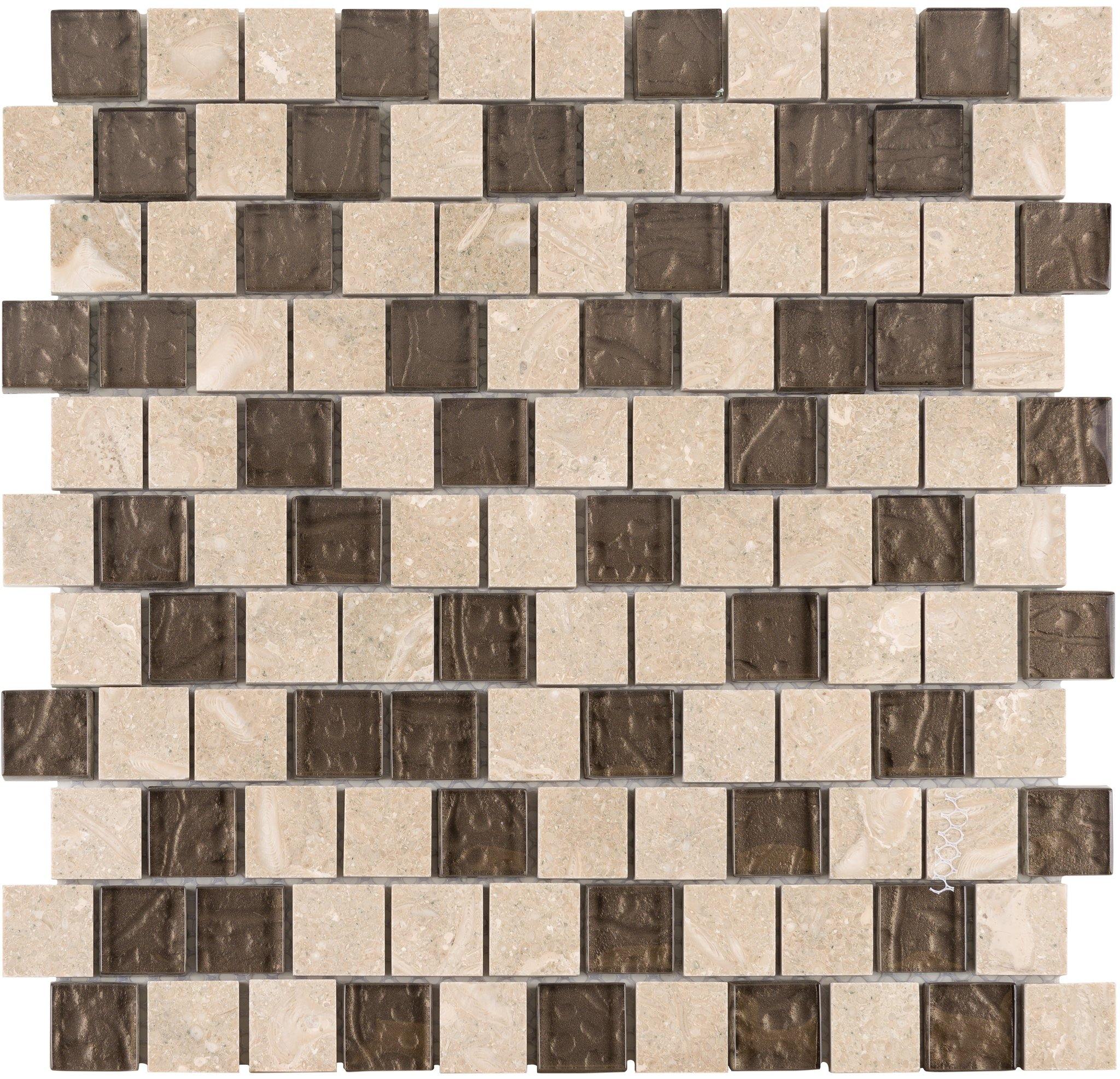 Urban Jungle 1" x 1" Offset Mosaic | Unique Design Solutions